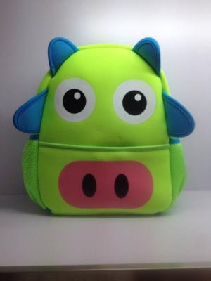 China 2015 niños calientes de la venta empaquetan el bolso de escuela animal del neopreno en venta