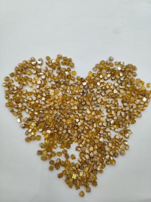 Chine Grade B 3.0 - 3,5 mm HPHT Diamants cultivés en laboratoire Diamants industriels bruts jaunes à vendre