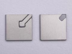Silver-plated and copper-plated diamond sheets for chip heat dissipation