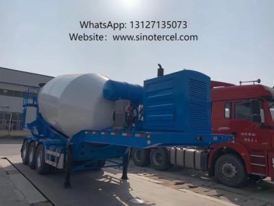 China Semi-trailer mixers ongeëvenaarde efficiëntie in het mengen van materiaal 3 assen 20CBM Te koop