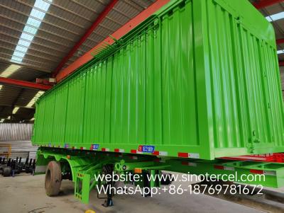 Chine Semi-remorque de fret fermé robuste, capacité 30-50 tonnes à vendre