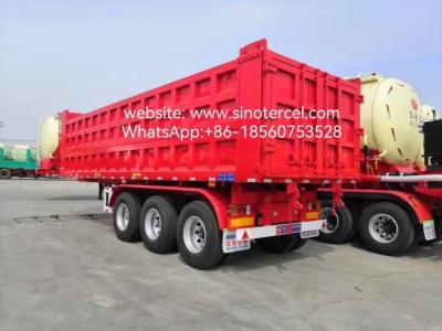 China 3 Axles  Dumping Tipper Semi Trailer Front Lifting Hydraulic Large-capacity and efficient loading and unloading for sale