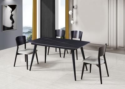 Cina Tabella della sala da pranzo del metallo del ristorante dello strato della roccia di 140x80x76cm in vendita