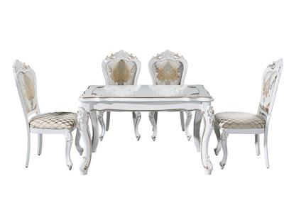 Cina Tabella di lusso di retro progettazione minimalista moderna rettangolare di marmo bianca del tavolo da pranzo in vendita