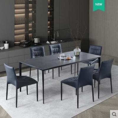 Cina Graffio di lusso leggero nordico del tavolo da pranzo del marmo del minimalista resistente in vendita