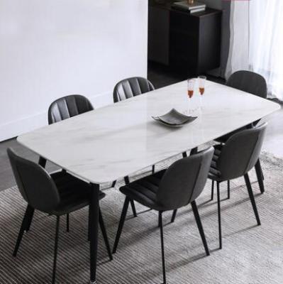 Cina Impedisca graffia la combinazione di marmo minimalista della sedia e del tavolo da pranzo in vendita