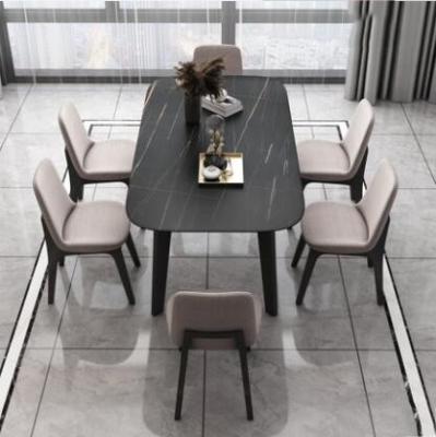 Cina Moderno di lusso della luce di legno minimalista nordica del tavolo da pranzo per 6 persone in vendita