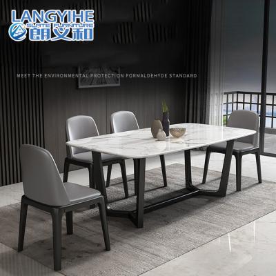 Cina Radiazione minimalista del tavolo da pranzo di marmo nordico rettangolare libera in vendita