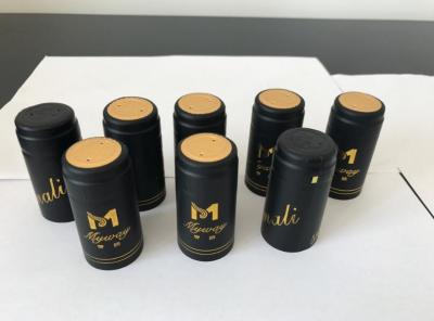 China PVC Hot Shrink Capsules red Wine Capsules Wholesale Black Wine Capsules for sale