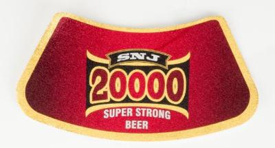 China Self Adhesive Aluminium Foil For Beer Bottle Neck Label foil aluminum beer label for sale