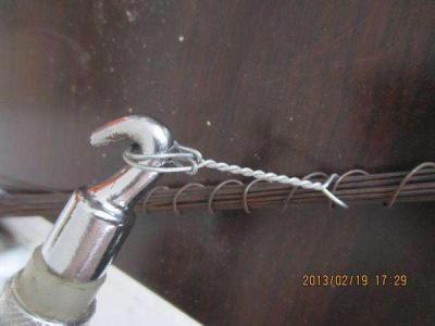 China 12cm 350mpa BWG18 Galvanized Baling Wire For Binding Mouth for sale