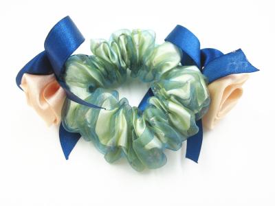 Cina Supporto coreano del cavallino di stile di Scrunchies dei capelli svegli rosa di Brown blu Rosa in vendita