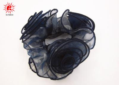 Cina Supporto elastico della coda di cavallo di Scrunchies Rosa dei capelli della granatina di ogni giorno in vendita