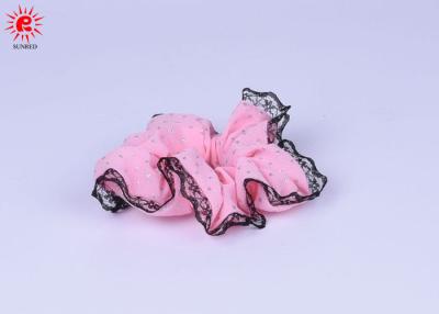 Cina Banda elastica dei capelli unisex rosa del tessuto/capelli Scrunchies di modo in vendita