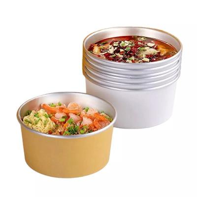 Cina ciotola di carta del di alluminio 1235ml con la ciotola di carta isolata coperchio della prova della perdita in vendita
