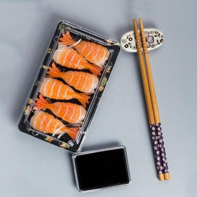 Cina Commestibile su ordinazione del chiaro della bolla di Thermoforming di sushi contenitore rettangolare di plastica del contenitore in vendita