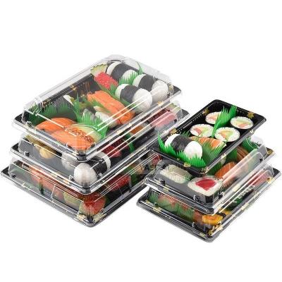 Cina Porti via l'imballaggio eliminabile del contenitore di alimento dei vassoi dei sushi del contenitore dei sushi in vendita