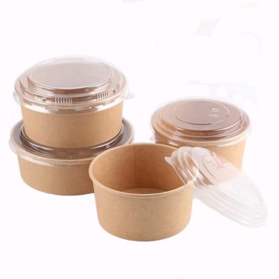 China Picnic Disposable Paper Soup Bowls 18oz 26oz 32oz Eco Paper Bowls for sale