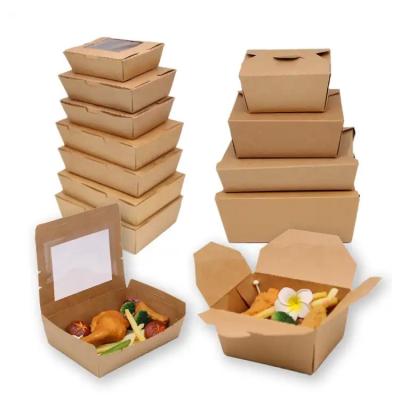 Cina Contenitore per alimenti da asporto a prova di perdite, in carta kraft, usa e getta in vendita
