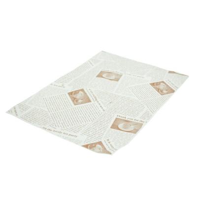 Cina Carta da sandwich stampata di qualità alimentare classica carta da giornale carta da tavola in vendita
