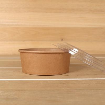Cina A perfetta tenuta del commestibile su misura portano via la ciotola resistente di carta kraft del grasso riciclabile 1015ml in vendita
