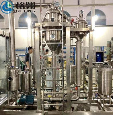Cina Concentratore a circolazione forzata 1000L-10000L dell'evaporatore di tre effetti per trattamento delle acque reflue in vendita