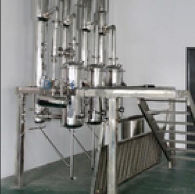 Cina pilota di piccola capacità con pellicola discendente verticale Test di uso del laboratorio di acciaio inossidabile dell'evaporatore di 5l 10L 50L in vendita