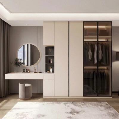 Chine Le Cabinet de luxe de habillage de chambre à coucher de Cabinets de chambre d'hôtel de garde-robe a intégré à vendre