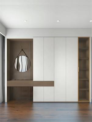 Chine Meubles de chambre à coucher d'hôtel de meuble de rangement de porte de la garde-robe une de porte coulissante à vendre