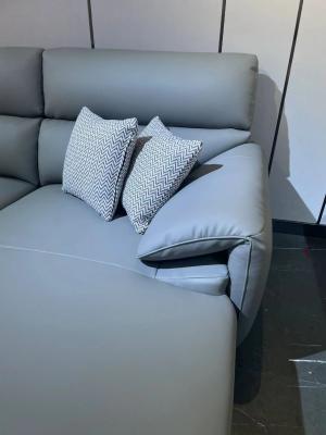 Chine Éponge Sofa Bed Blue Leather fait sur commande de courbure 3.25m pour la maison d'hôtel à vendre