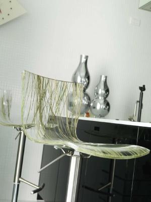 Κίνα Λάμψη Επιπλήματα ξενοδοχείων και εστιατορίων Διαφανή ρυθμιζόμενα σκαμνιά μπαρ προς πώληση