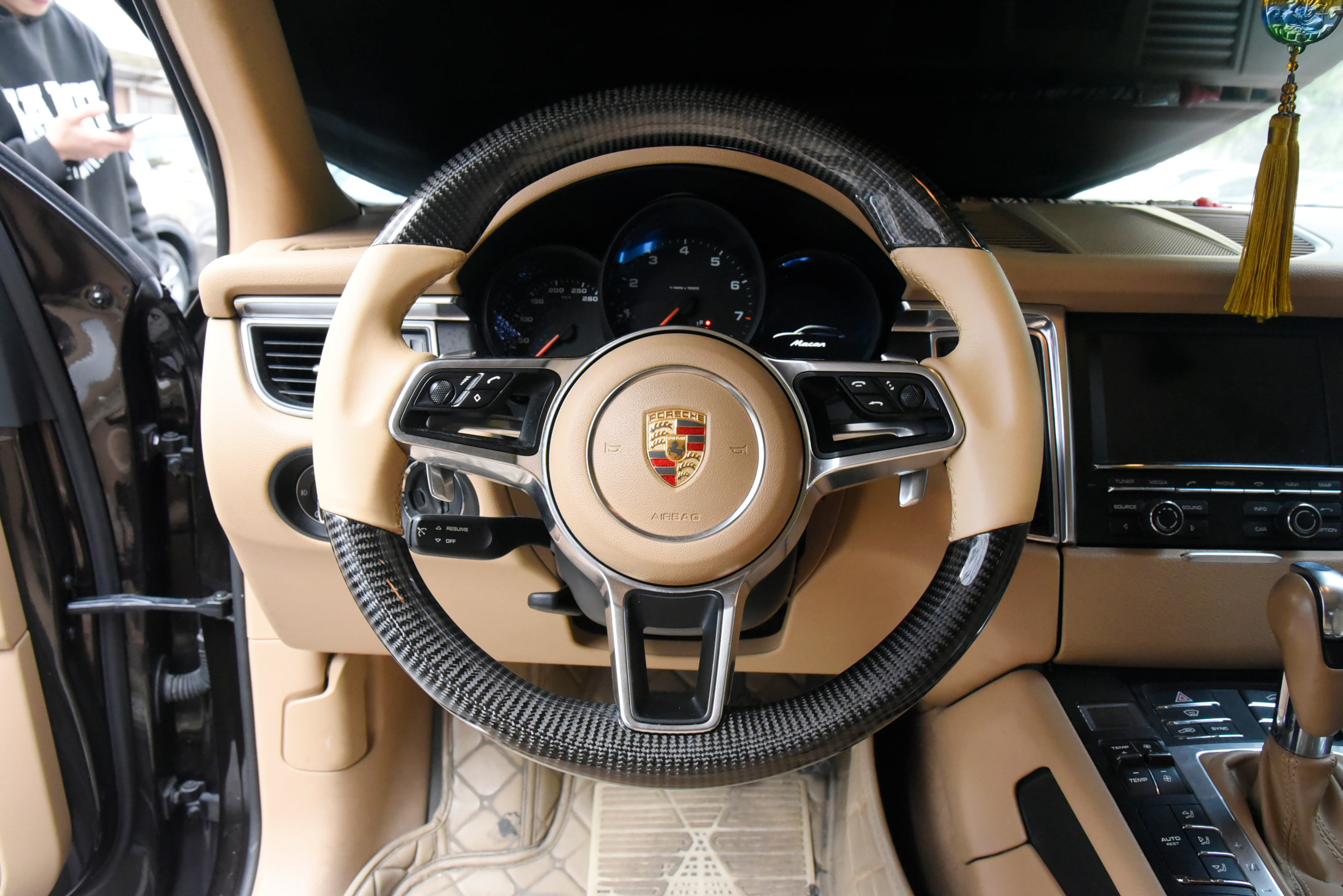 porsche carbon fiber steering wheel