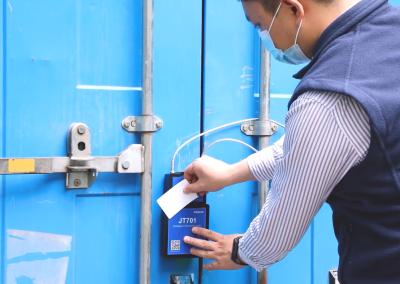 중국 조인테크 JT701 네비게이션 GPS RFID 패들록 에셀 컨테이너 GPS 스마트 E 잠금 추적기 판매용