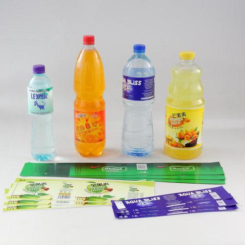 PVC shrink film application on beverage packaging