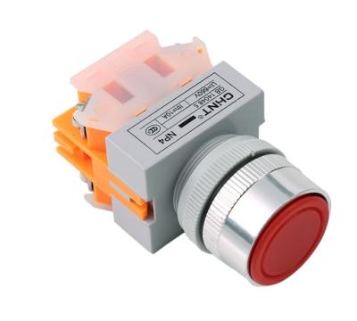 NP4-BNZS Flat Self Lock Push Button IP40 Industrial Control Circuit Pushbutton Switch