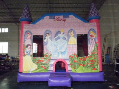 中国 スライドを持つ王女 Inflatable Bounce House Castle 15 フィートの C4 の 販売のため
