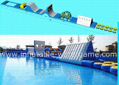 Китай Голубой белый напольный раздувной парк воды для озера, раздувного Trampoline воды продается