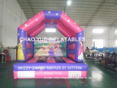 中国 13'ピンクの膨脹可能な跳躍の城、CE/ULの送風機を持つ女の子のための屋内膨脹可能な跳ねる城 販売のため