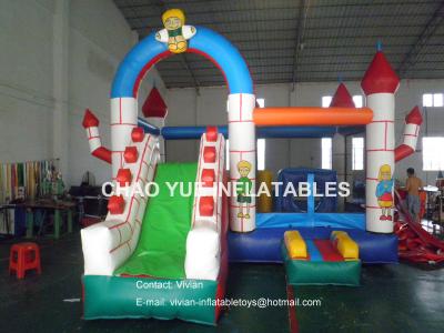 中国 スライド、党のためのセリウム/ULの送風機が付いている商業幼児の膨脹可能な弾力がある城 販売のため
