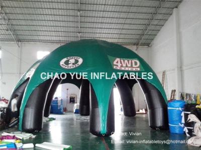 China Color azul de la tienda inflable de la araña de la bóveda de la publicidad con diseño creativo en venta