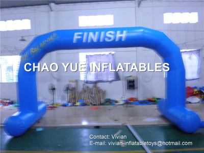 China Uno mismo - arco inflable permanente de la meta con el metro del ventilador del CE/UL 8 X 4.5H en venta