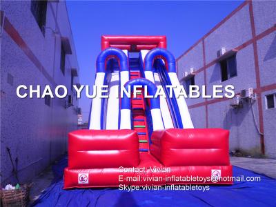 中国 空気送風機/修理用キットが付いているカスタマイズされた方法ポリ塩化ビニールのビニールの膨脹可能な爆発のスライド 販売のため