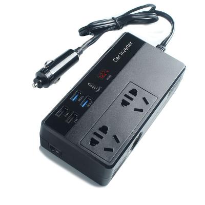 China 150 Watt Car Inverter Car Charger With 3 In 1 Retractable Usb Cable Car Battery Charger Jump Starter 12V 24V 40A for sale