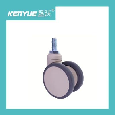 Chine Roulettes médicales filetées de chariot de l'universel 65MM de 3 pouces de pivot de tige doubles à vendre