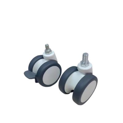 Chine Roulettes médicales filetées de chariot de l'universel 65MM de 3 pouces de pivot de tige doubles à vendre
