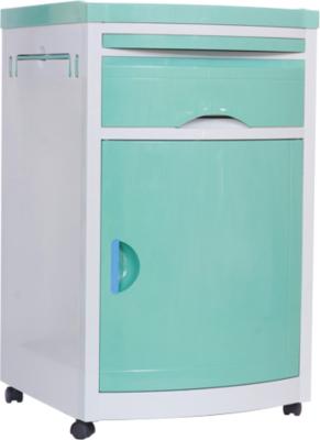 Chine Cabinet blanc de table de chevet d'ABS d'hôpital de 48X48X76cm avec des roulettes à vendre