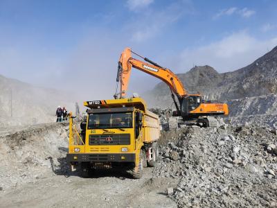 중국 2 역변속기 MT60 MT86 MT106 광산 트럭 6X4 60-70 톤 유료 화물 판매용