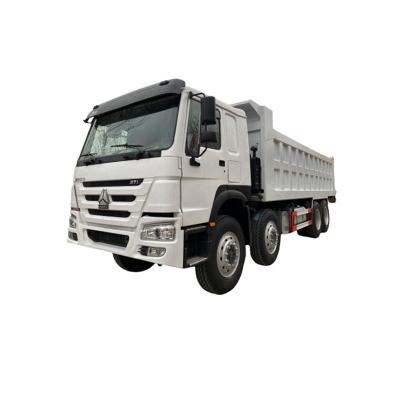 중국 6 실린더 Sinotruck Howo 수동 에어컨을 갖춘 중고용 8x4 덤프 트럭 판매용