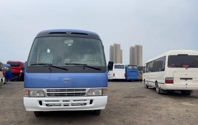 중국 유로 3 배출량 표준 및 수동 변속기와 함께 30 좌석 사용 토요타 코스터 버스 판매용