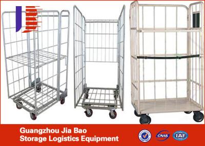 Cina Contenitori di stoccaggio d'acciaio a quattro ruote su misura del rullo per industria in vendita